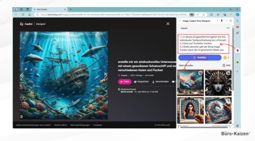 Bing Image Creator beruflich nutzen: Anleitung, Vorteile, Grenzen