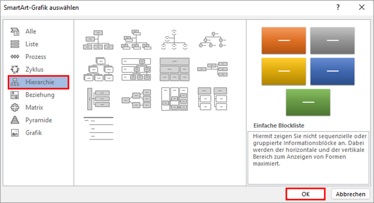 Baumdiagramm erstellen mit Word und PowerPoint