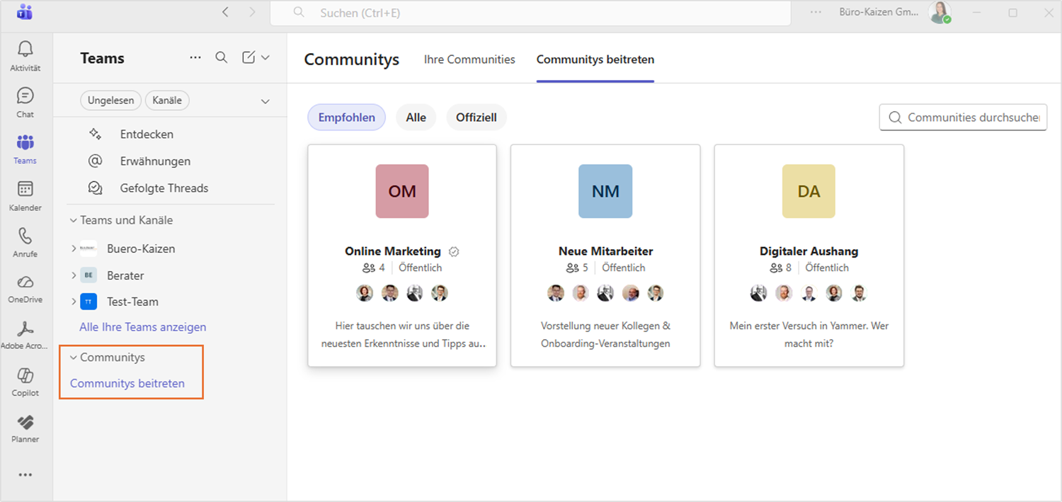 Viva Engage Communities jetzt auch in Microsoft Teams integriert