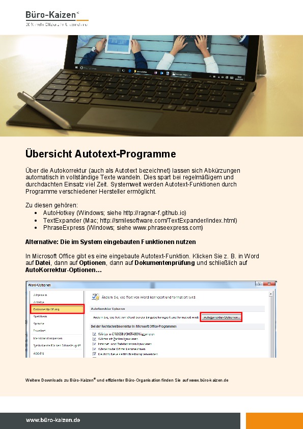 Download-Center - Büro-Kaizen