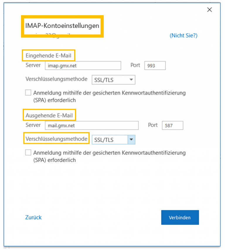 Outlook einrichten: IMAP vs. POP3 vs. Exchange und SMTP | Büro-Kaizen