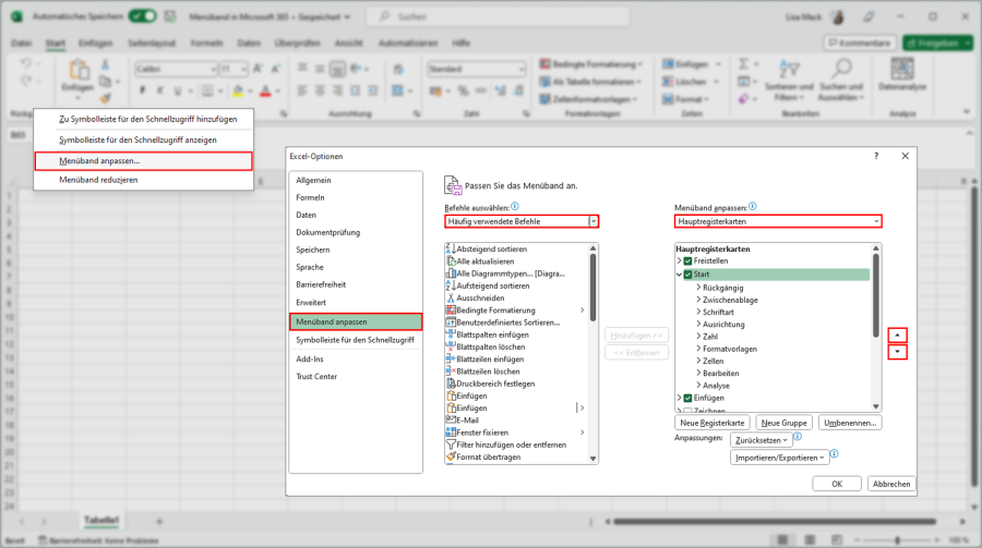 Menüband in Microsoft Office anpassen: Für Word, Excel, Outlook & Co
