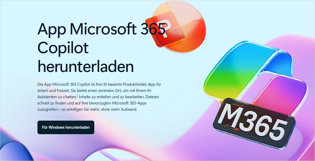 Microsoft 365 Copilot-App: Teil des Installationspakets in macOS
