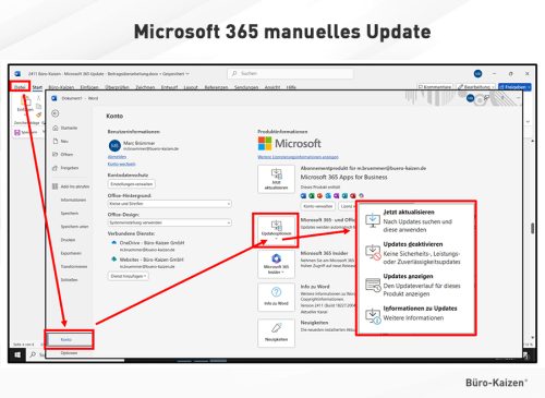 Microsoft 365 Update: Leitfaden für das Updaten der Office-Suite