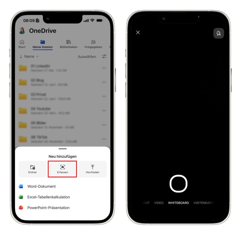 Anleitung: Wie man Microsoft Lens in OneDrive, OneNote & Copilot nutzt