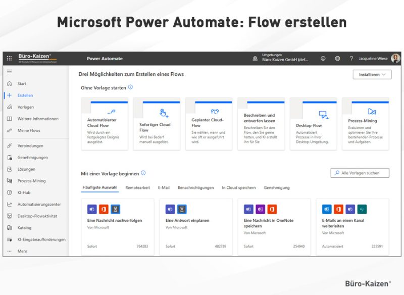 Power Automate (Microsoft Flow): Anleitung & Beispiele/Vorlagen