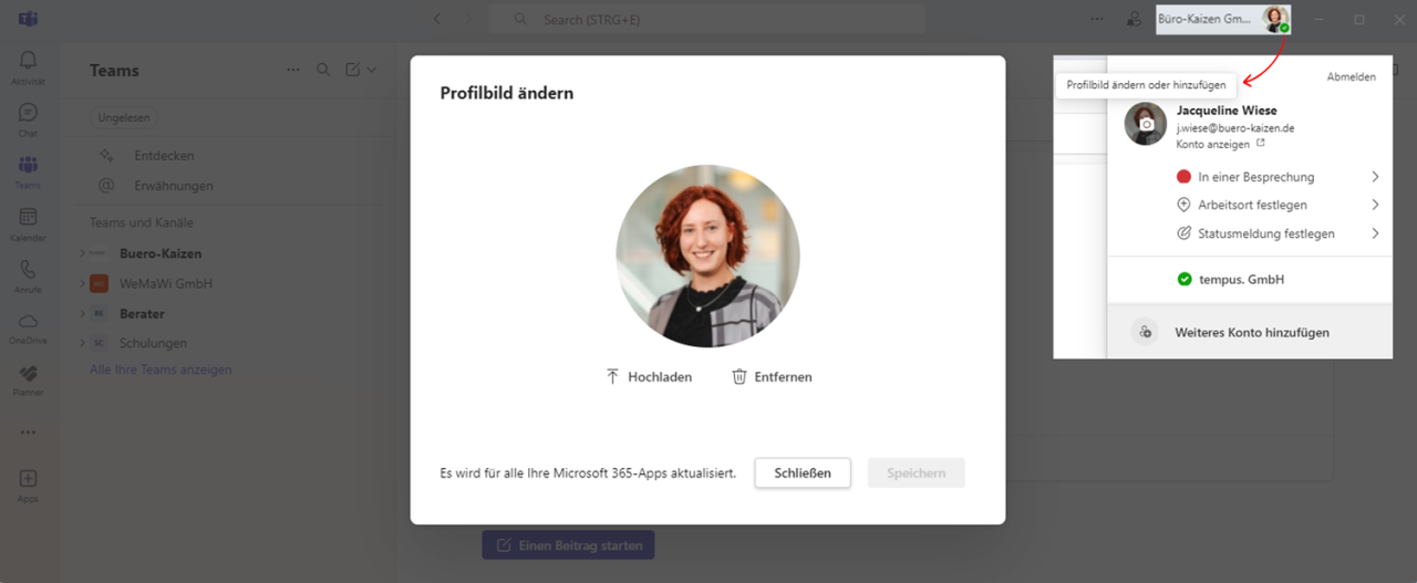 Microsoft Teams: Profilbild ändern, hochladen & Problemlösung