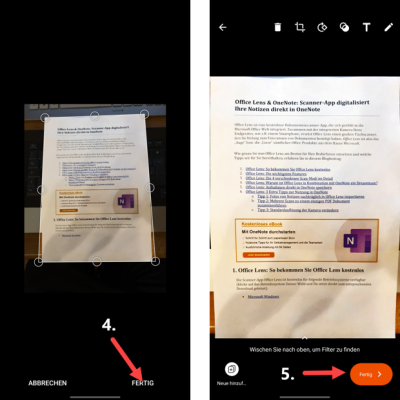 Office Lens: Scanner-App digitalisiert direkt in OneNote