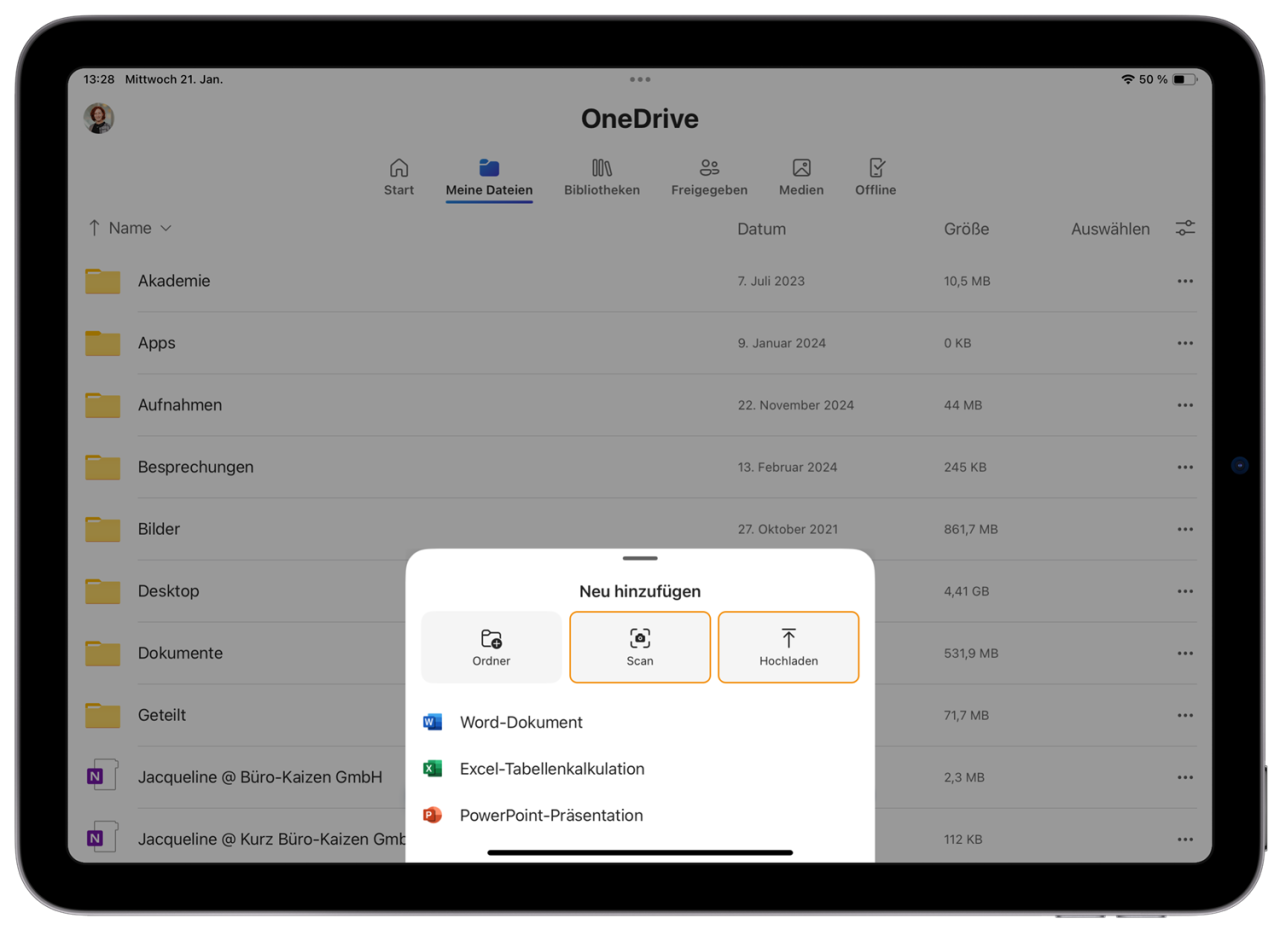 OneDrive auf dem iPad einrichten & nutzen (Mobil-App)