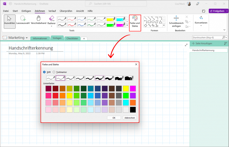 OneNote Handschrift Tutorial (+ in Text umwandeln)