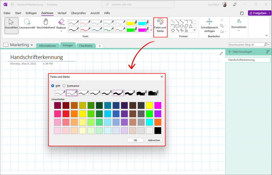 OneNote Handschrift Tutorial (+ in Text umwandeln)