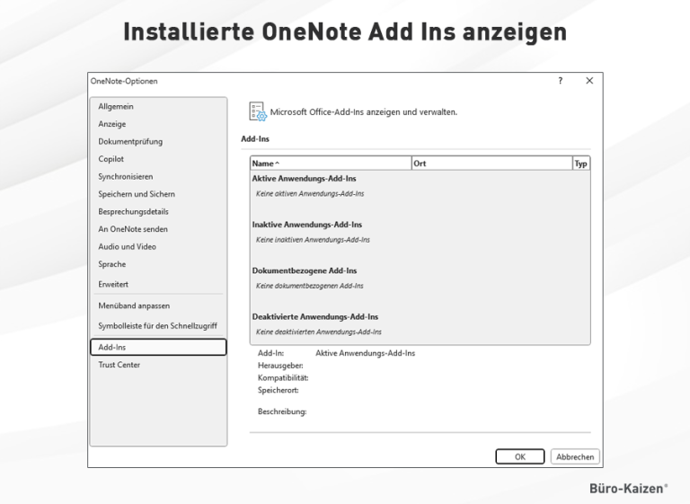OneNote Add-Ins: Nützliche Erweiterungen für Ihr Notizbuch