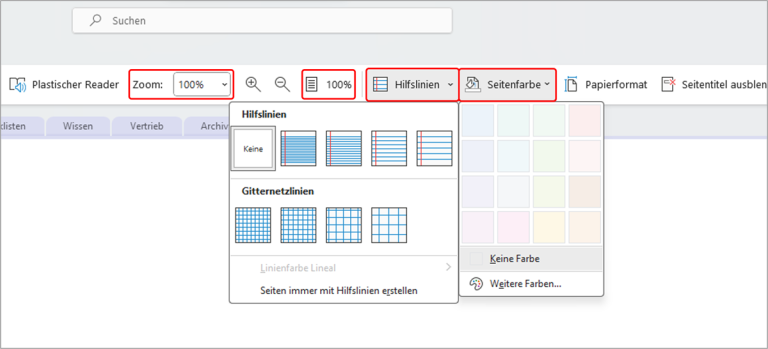 Anleitung: Die OneNote Ansicht ändern und optimal anpassen