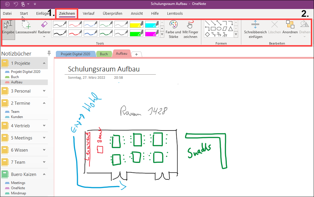 OneNote Inhalte erstellen und einfügen: Schritt für Schritt