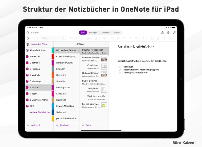 OneNote auf dem iPad nutzen (Funktionen + Video)
