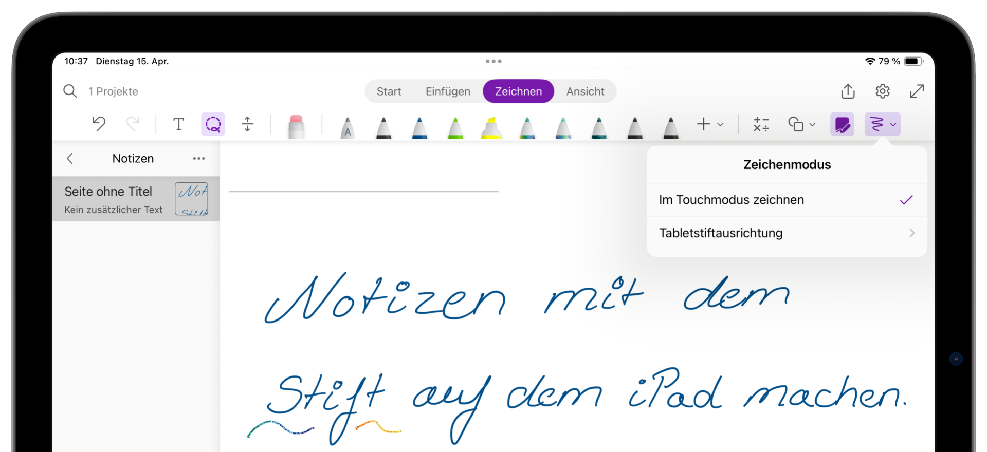 OneNote auf dem iPad nutzen (Funktionen + Video)