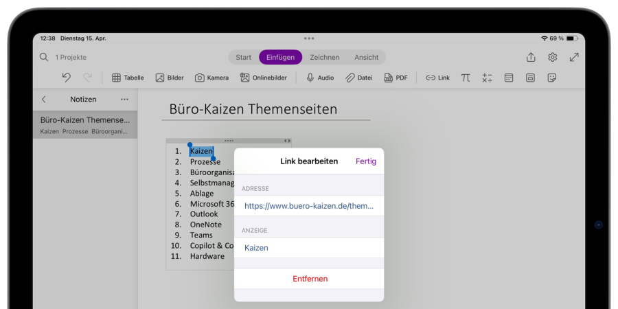 OneNote auf dem iPad nutzen (Funktionen + Video)