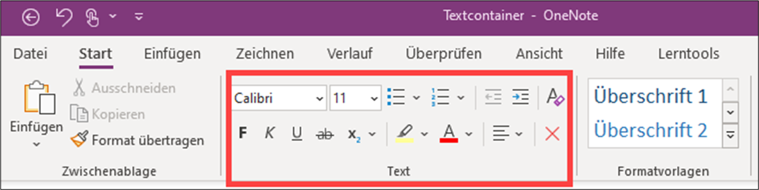 OneNote Inhalte erstellen und einfügen: Schritt für Schritt