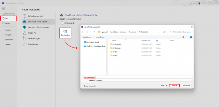 Neues Notizbuch in OneNote anlegen – Anleitung & Tipps
