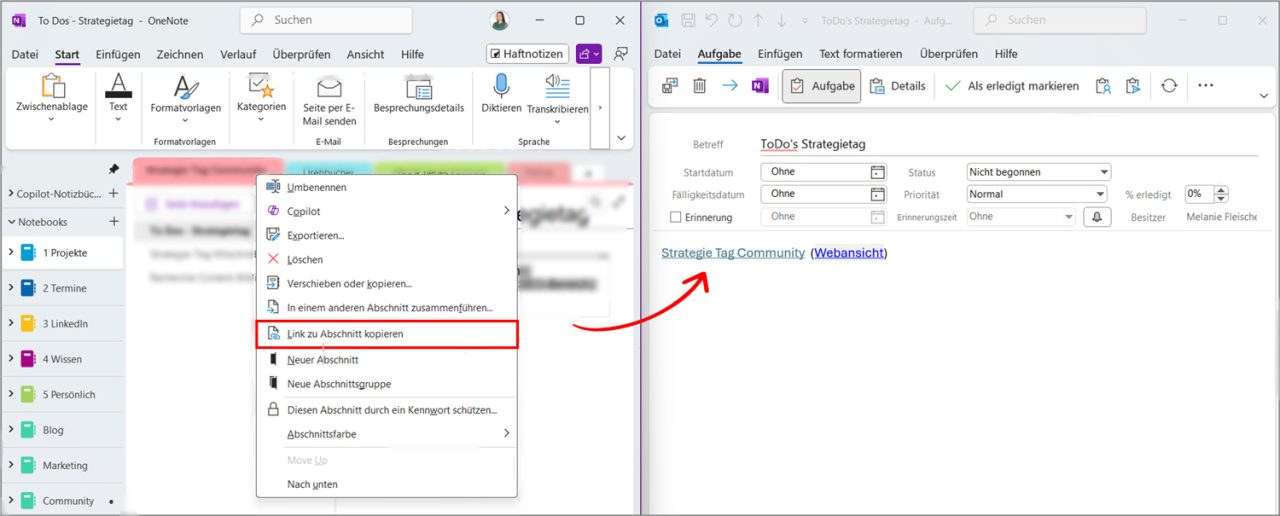 OneNote & Outlook: Effiziente Zusammenarbeit