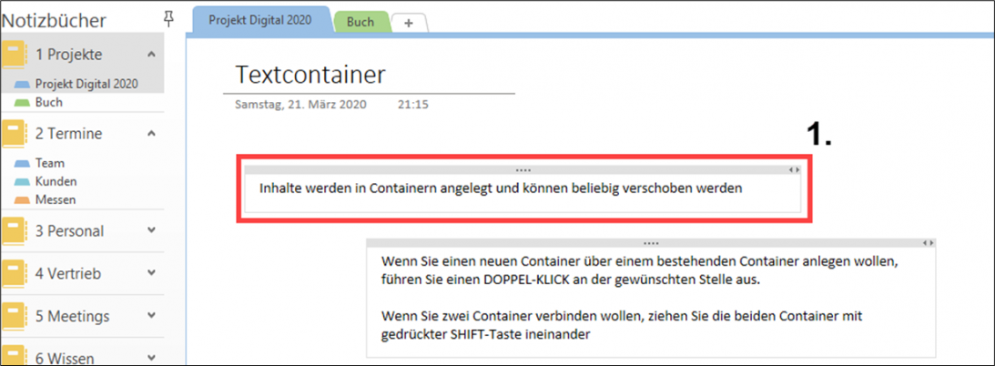 OneNote Inhalte erstellen und einfügen: Schritt für Schritt