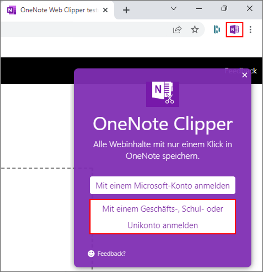 OneNote Web Clipper: Webseiten auch offline lesen