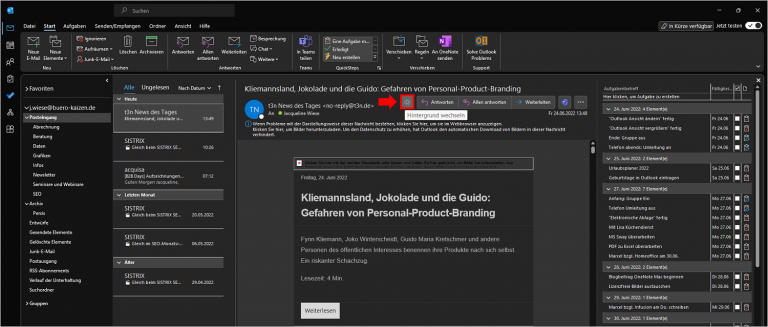 Outlook Ansicht ändern: Tipps für die optimale Einstellung