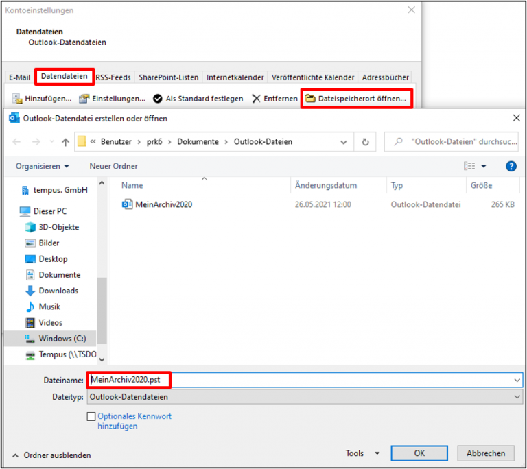 Outlook Archiv anlegen – so funktioniert´s [Anleitung]