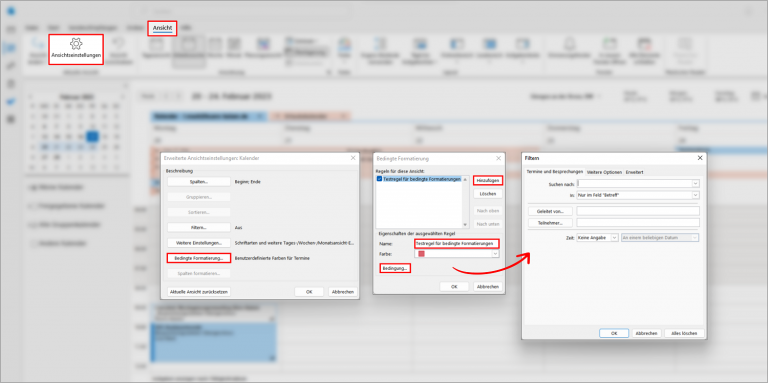 Outlook-Tipp „bedingte Formatierung“: Automatisch farbig markieren