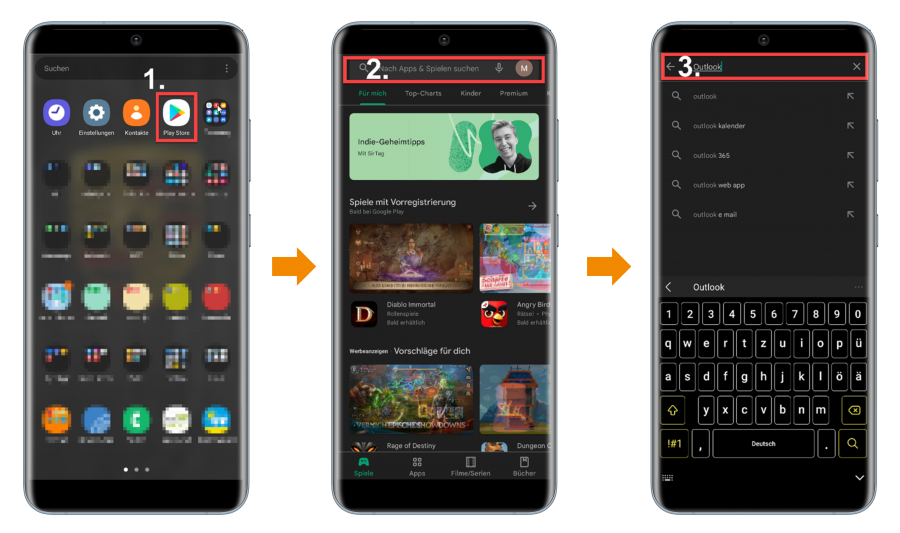 Outlook-App Smartphone: Einrichten auf Android und iOS