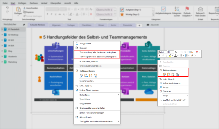 PDF-Dateien in OneNote importieren + bearbeiten (Anleitung)