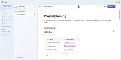 Microsoft Projektplanungstools: Vergleich Teams, Planner, Loop & Project