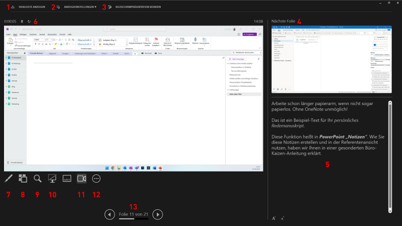 Die PowerPoint Referentenansicht: Alle Funktionen, mit Shortcuts