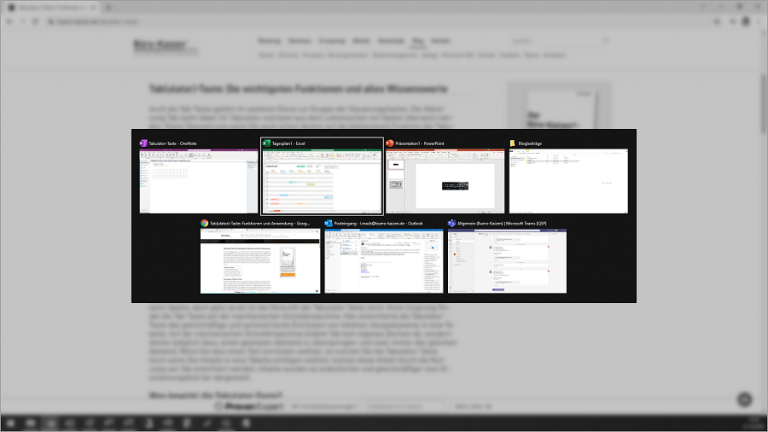 Tab(ulator)-Taste: Funktionen und Anwendung