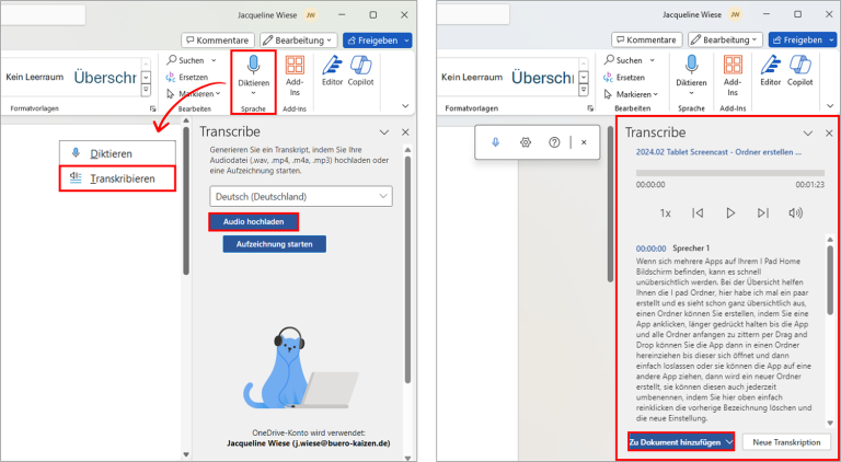 Word Diktierfunktion richtig nutzen (Anleitung+Tipps)