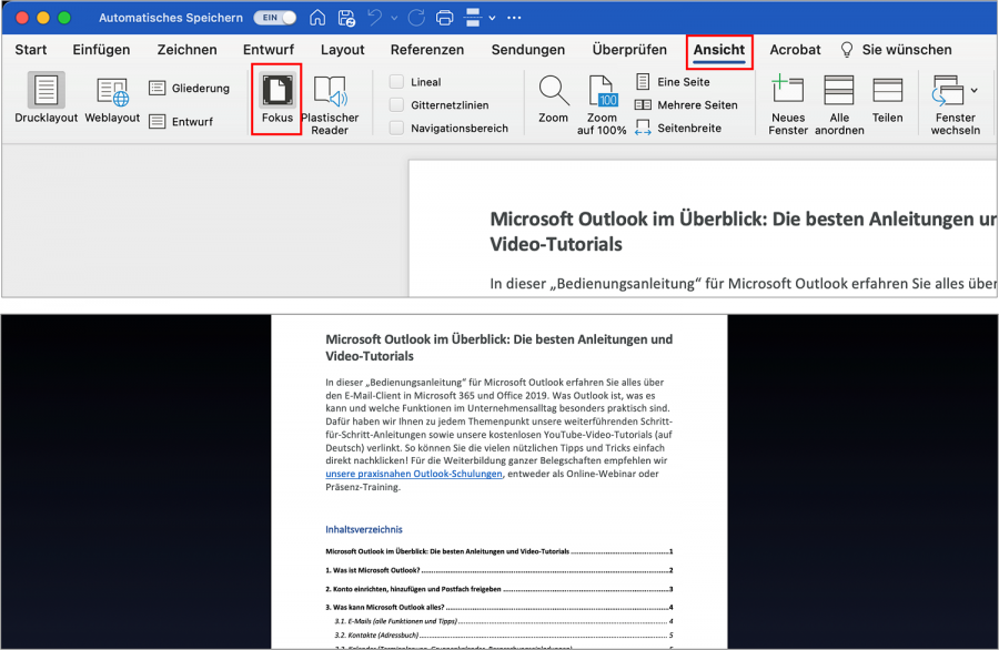 Microsoft Word auf dem Mac verwenden (Anleitung + Tipps)